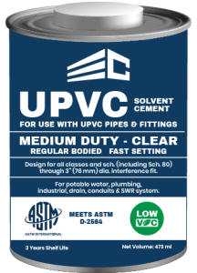 UPVC Solvent - Clipper Construction Chemicals